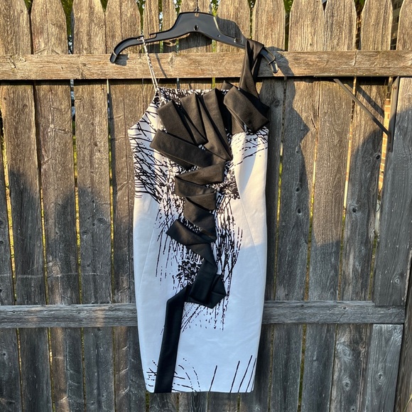 Per Se | Dresses | Nwt Per Se Art To Wear Couture 3d Black And White ...